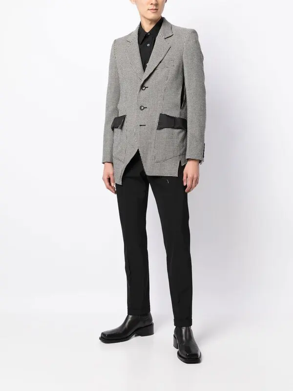 SULVAM Houndstooth Layered Blazer