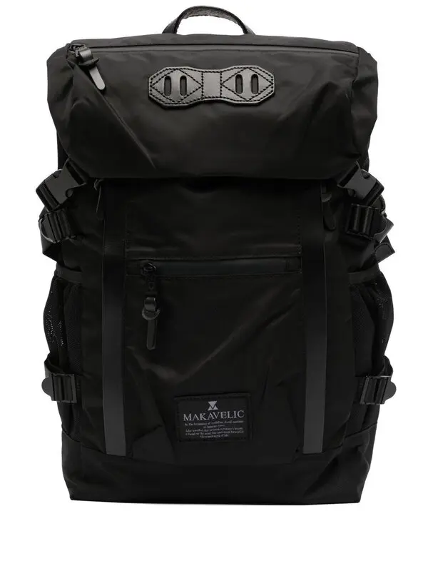 Makavelic Chase Double-Line Backpack - Black | Editorialist