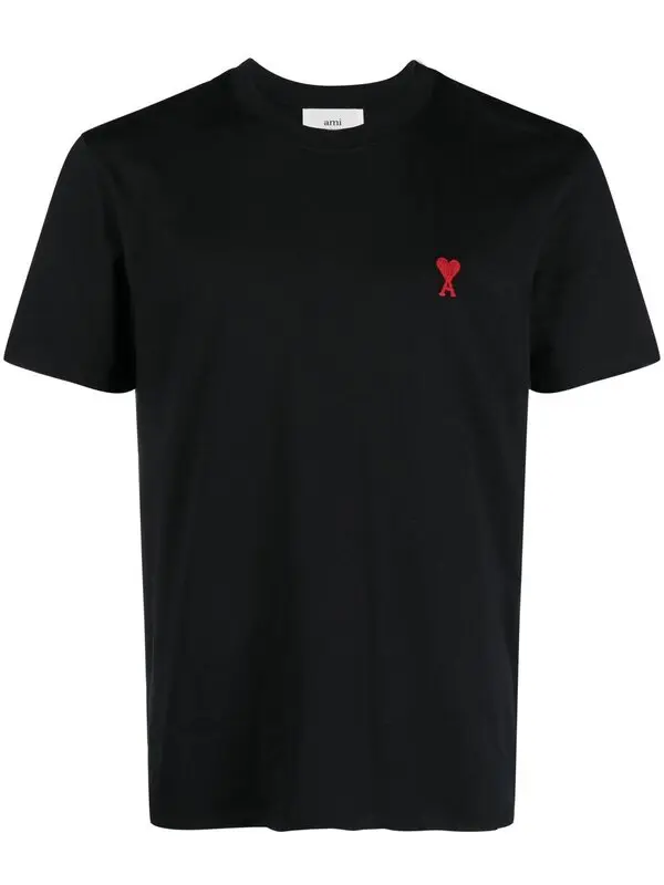 AMI Paris De Coeur T-shirt - Black