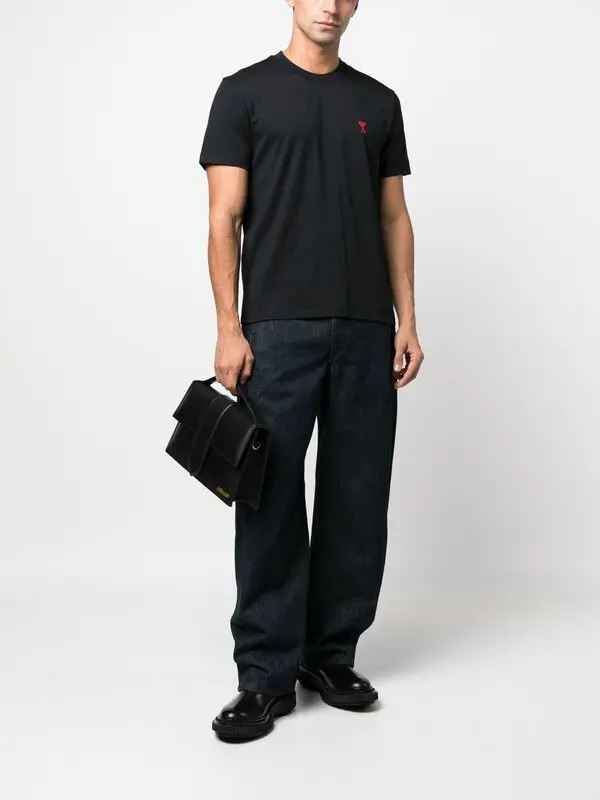 AMI Paris De Coeur T-shirt - Black