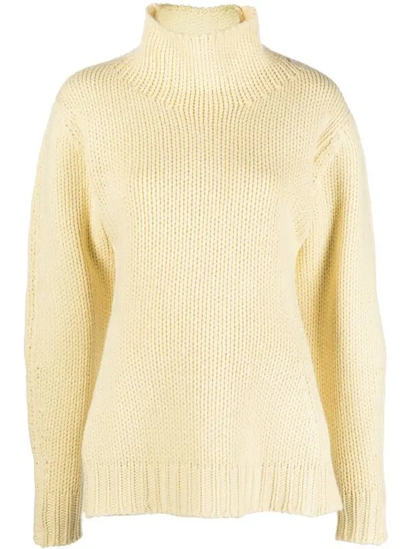 JIL SANDER Open Back High-neck Jumper