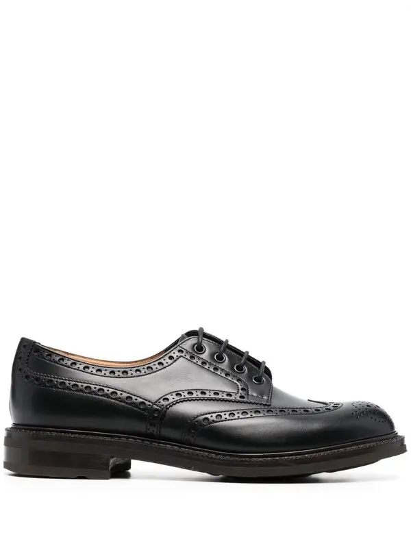 Church's Polished Calf Leather Brogues - Black
