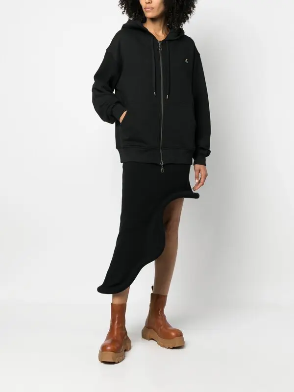 【新品】【Vivienne Westwood】オーブ　オースリーブ　フーディー Vivienne Westwood Orb-Motif Zip-Up Hoodie - Black | Editorialist