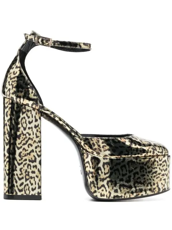 Paris Texas 130mm Leopard-print Pumps