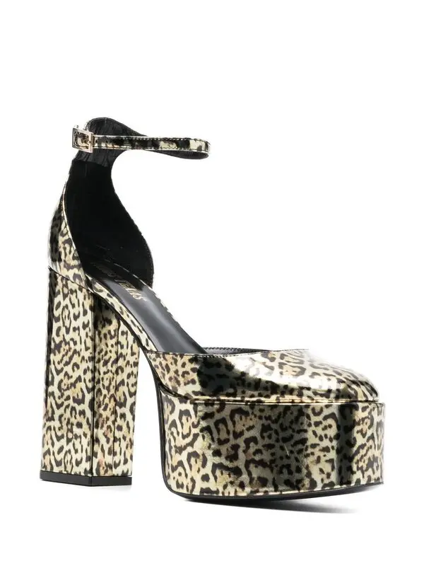 Paris Texas 130mm Leopard-print Pumps