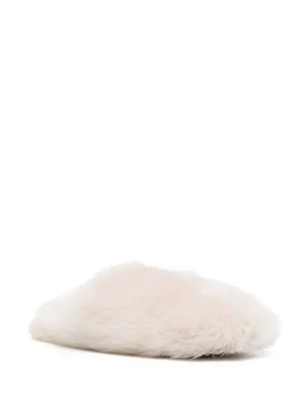 YVES SALOMON Fur Slippers