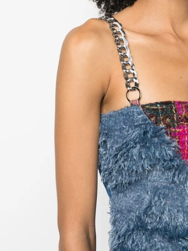 Andersson Bell Patchwork Mini Dress