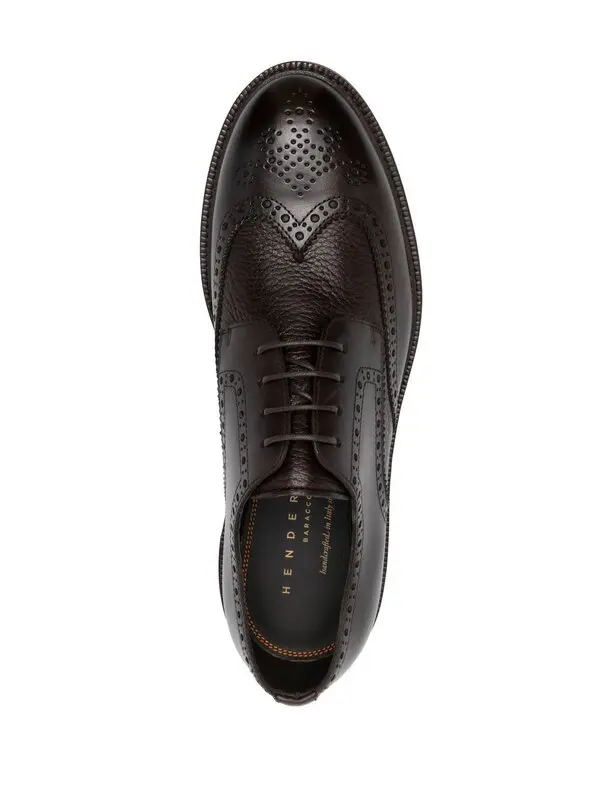 HENDERSON BARACCO Perforated Leather Derby Shoes