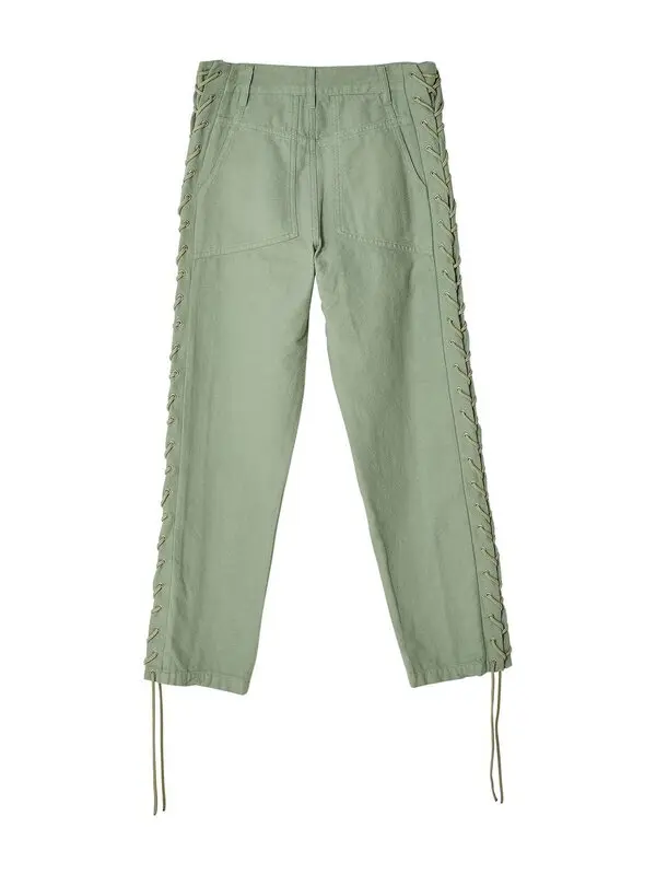 Eckhaus Latta Lace-up Straight Trousers