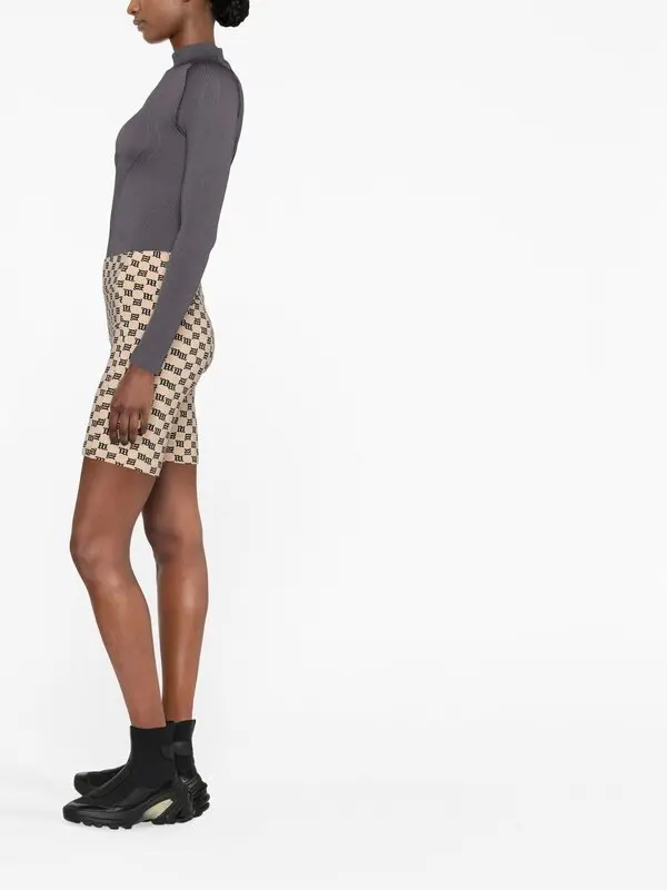 MISBHV Logo-print Cycling Shorts - Neutrals