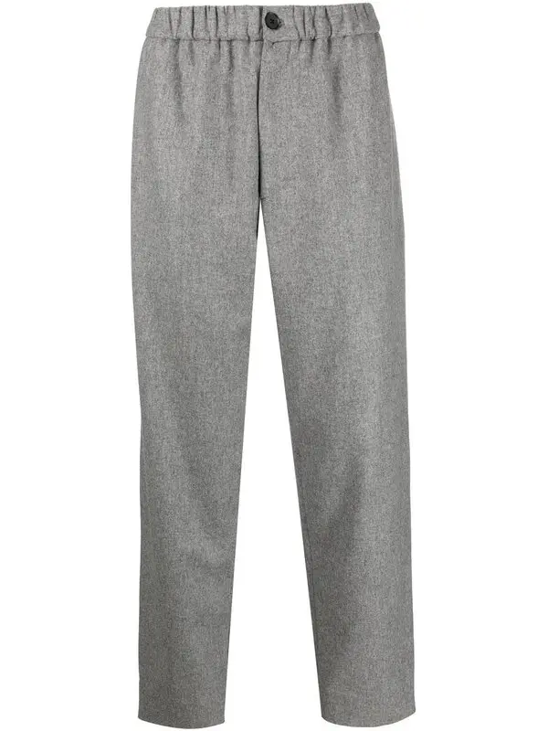 JIL SANDER Straight-leg Wool Trousers - Grey