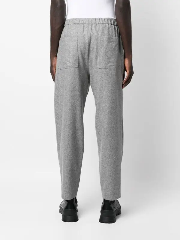 JIL SANDER Straight-leg Wool Trousers - Grey