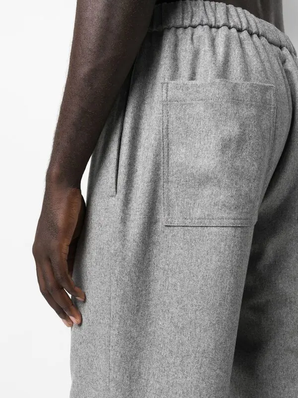 JIL SANDER Straight-leg Wool Trousers - Grey