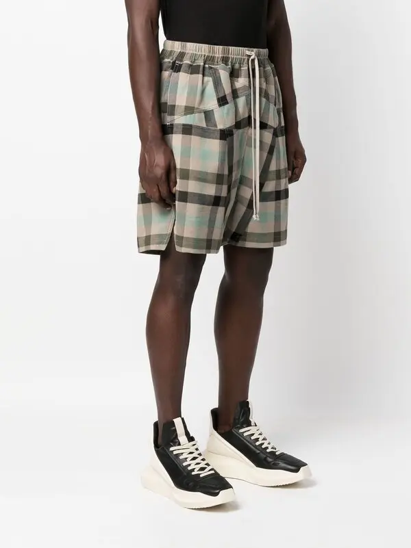 Rick Owens Penta Plaid Bermuda Shorts