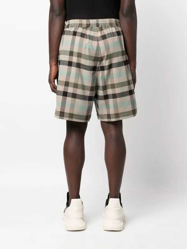 Rick Owens Penta Plaid Bermuda Shorts