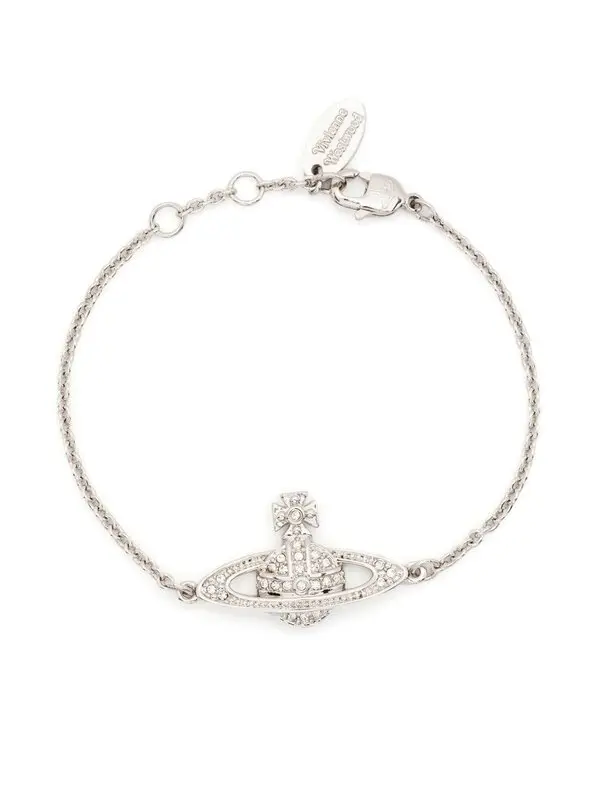 VIVIENNE WESTWOOD Mini Bas Relief Chain Bracelet - Silver
