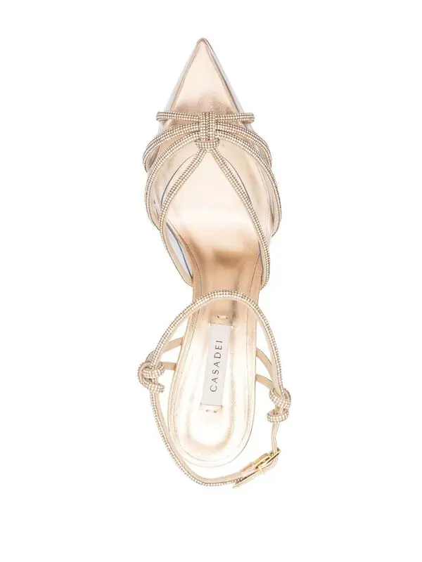Casadei Crystal-embellished Strappy Sandals
