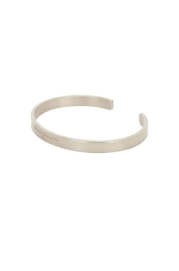MAISON MARGIELA Silver Cuff Bracelet - Palladioburattato