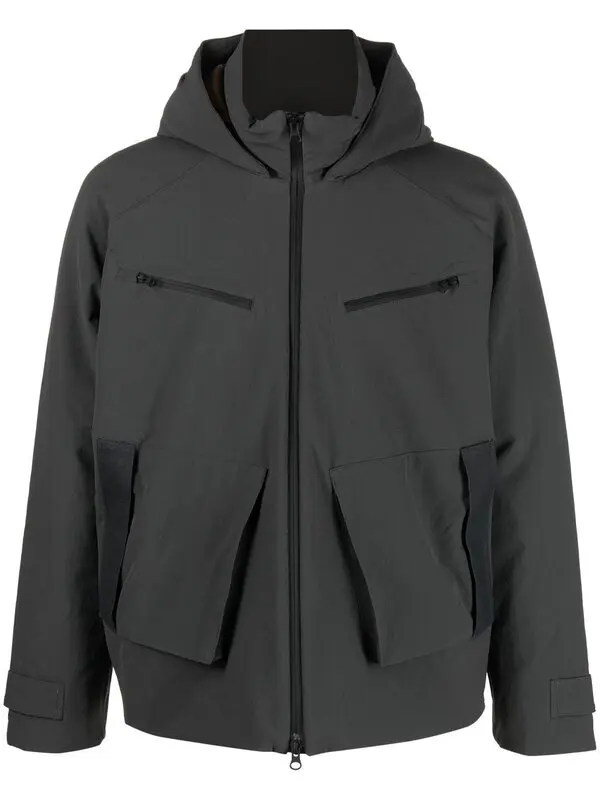 GR10K Hooded Padded Bomber Jacket