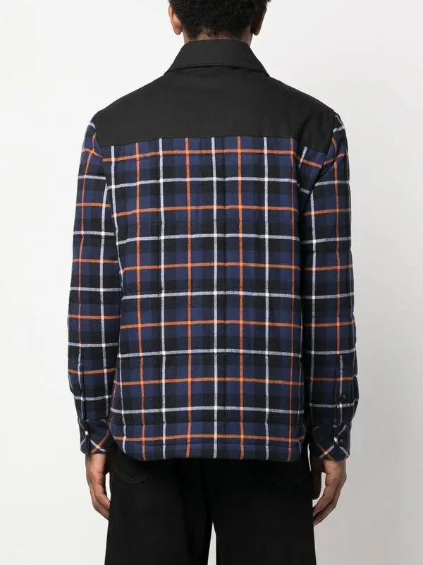 COUNTY OF MILAN Checked Long-sleeve Jacket