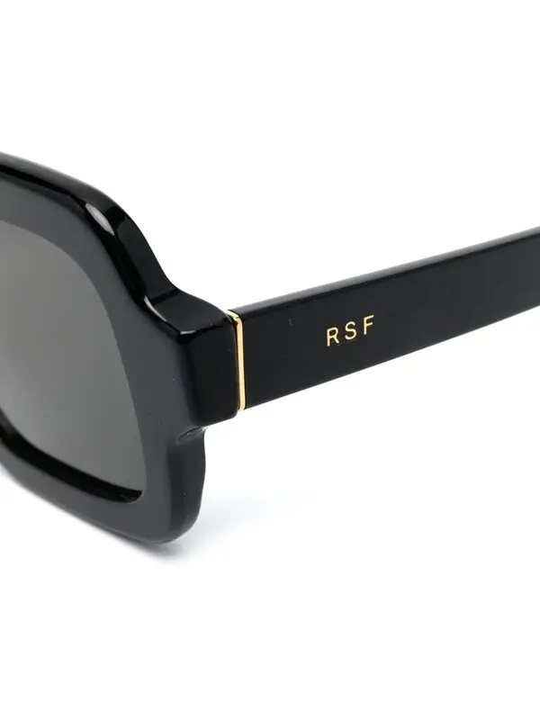 RETROSUPERFUTURE Benz Rectangle Sunglasses - Black
