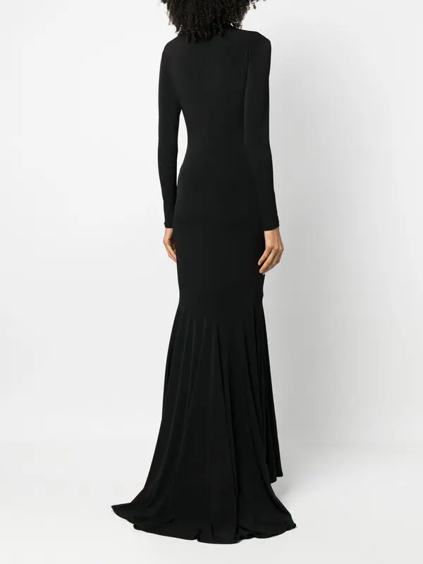 ATU BODY COUTURE Long-sleeve Flared Gown