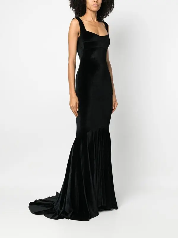black fishtail dress BABEYOND Off Shoulder Textured Fishtail Prom Dress, Long Mermaid Sequin Evening Gown, Black, Size L main image 1