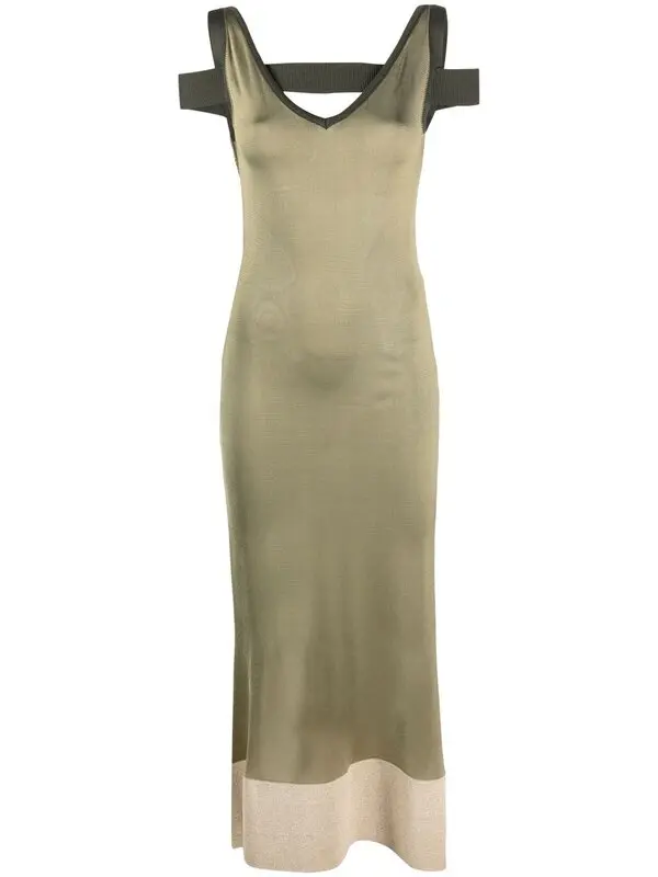 Jacquemus V-neck Midi Dress
