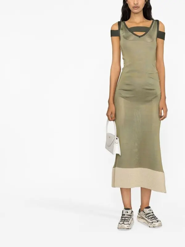 Jacquemus V-neck Midi Dress