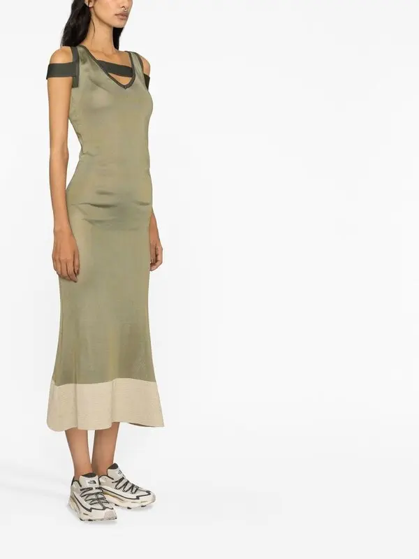 Jacquemus V-neck Midi Dress