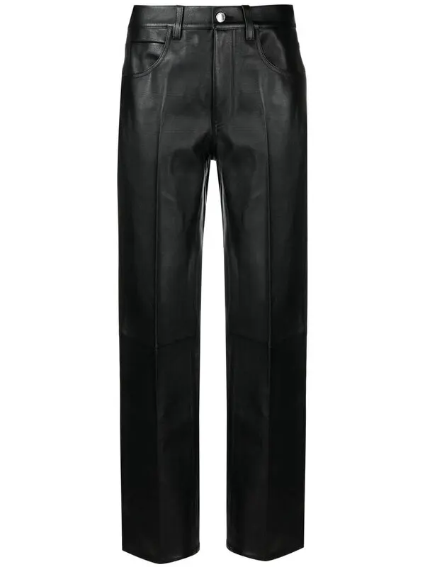 Alexander Wang Leather Straight-leg Trousers