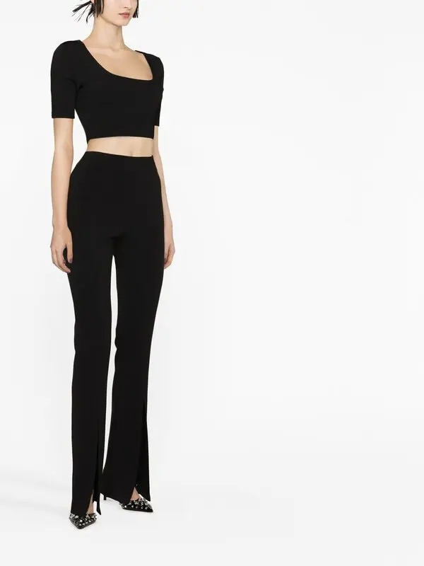 Amen Slit High-waisted Trousers