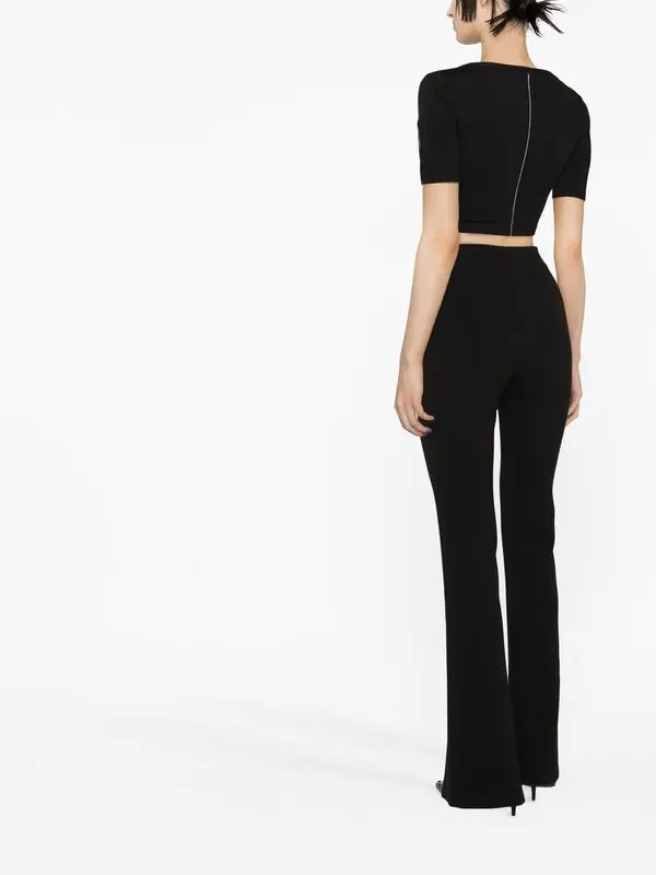 Amen Slit High-waisted Trousers