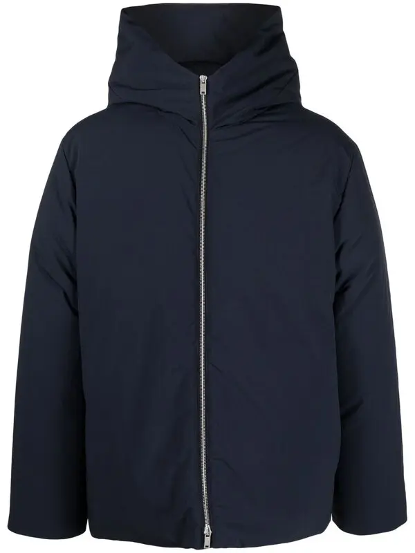 JIL SANDER Hooded Padded Jacket - Blue