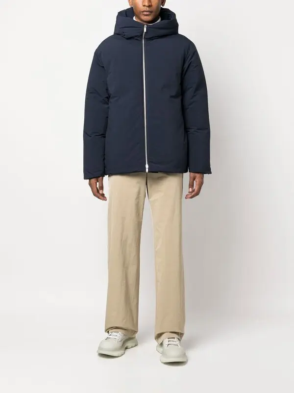 JIL SANDER Hooded Padded Jacket - Blue