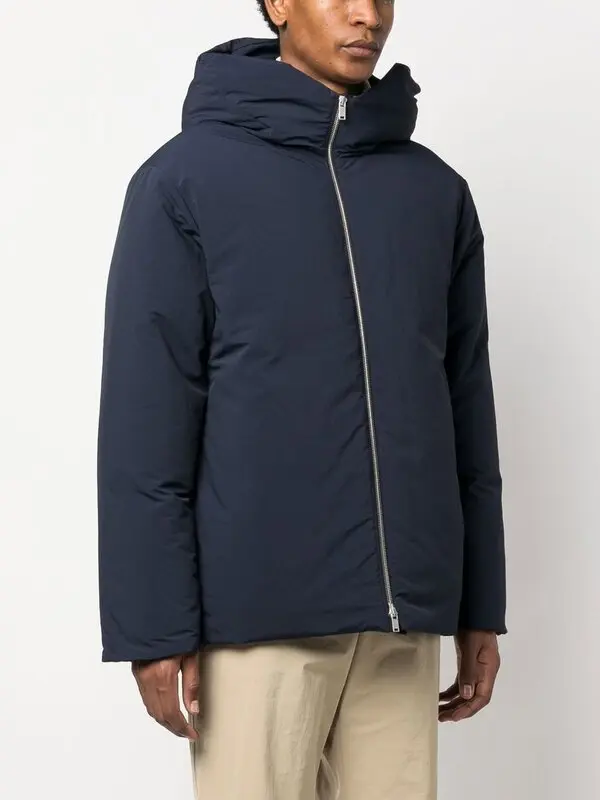 JIL SANDER Hooded Padded Jacket - Blue