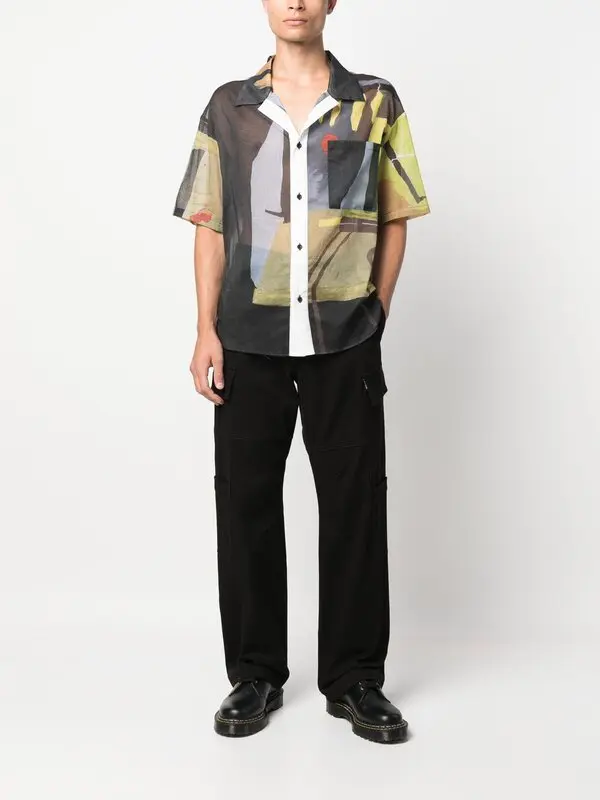 BETHANY WILLIAMS Abstract-print Short-sleeve Shirt