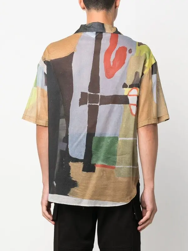 BETHANY WILLIAMS Abstract-print Short-sleeve Shirt