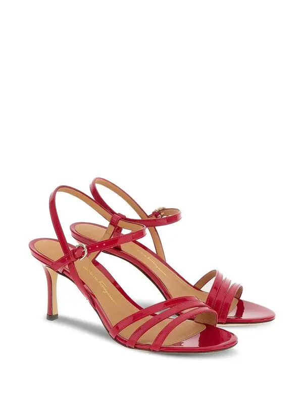 FERRAGAMO High-shine Finish 70mm Sandals