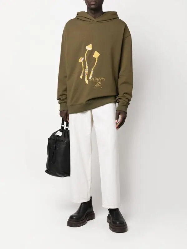 MAISON MARGIELA Mushroom Print Hooded Sweatshirt