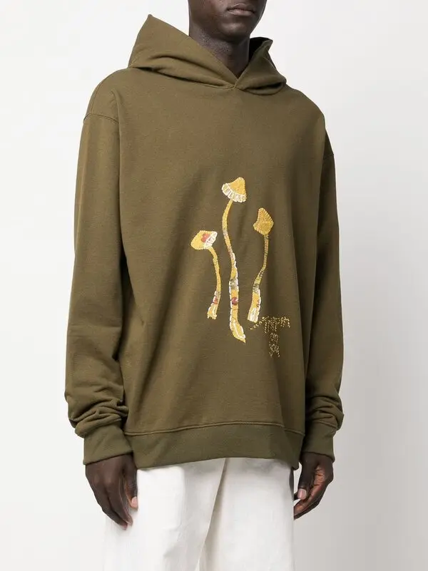 MAISON MARGIELA Mushroom Print Hooded Sweatshirt