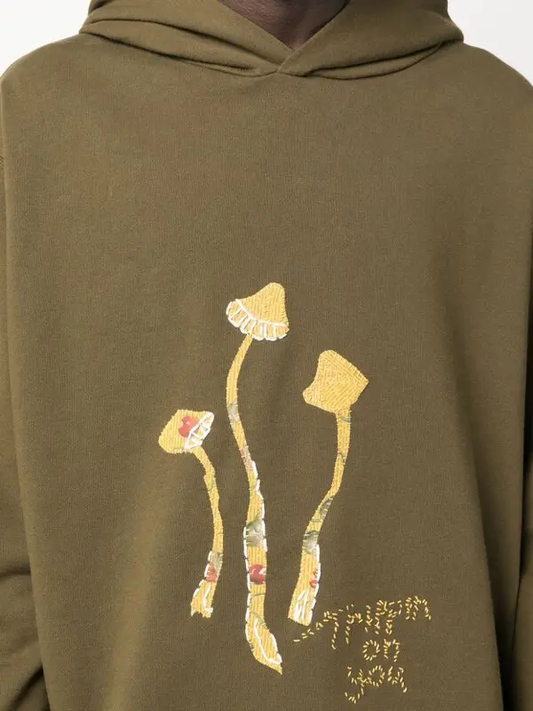 MAISON MARGIELA Mushroom Print Hooded Sweatshirt