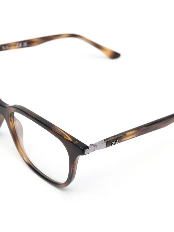Ray-ban Tortoiseshell Square Frame Eyeglasses
