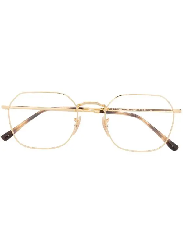 Ray-ban Square-frame Optical Glasses - Gold