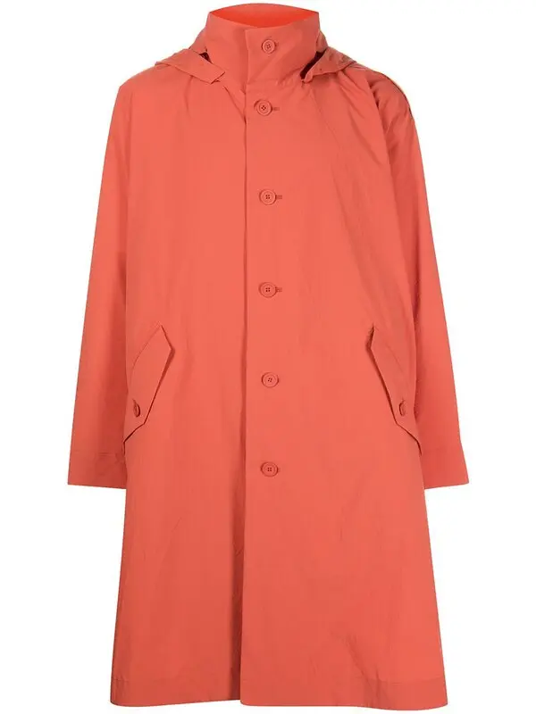 Issey Miyake Flip Single-breasted Coat - Orange