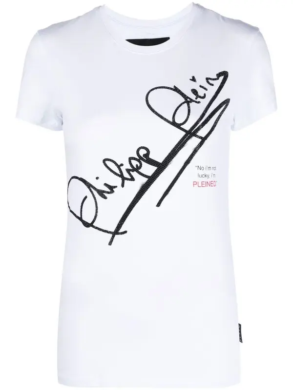 Philipp Plein Signature Cotton T-shirt - White