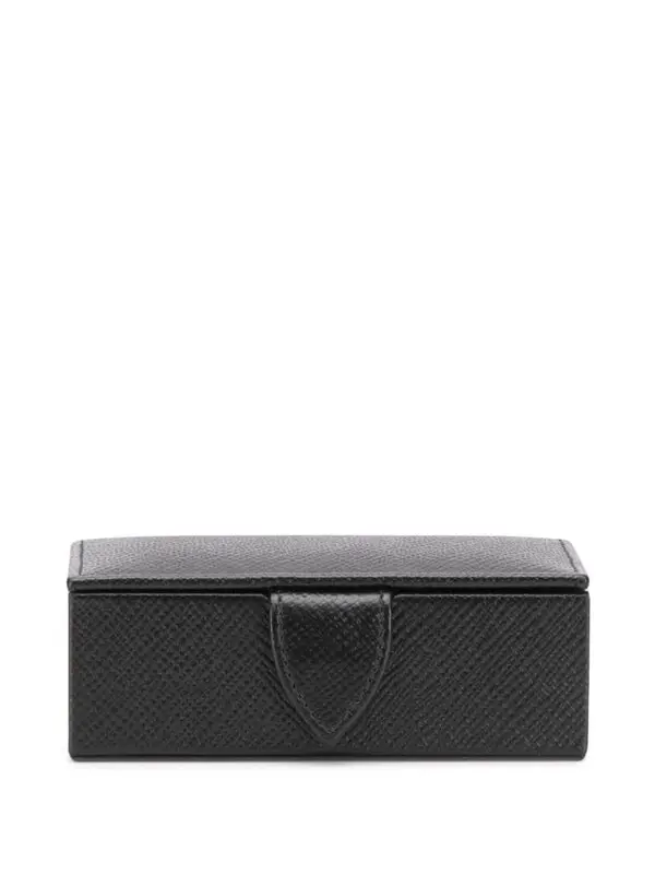 Smythson Textured Jewellery Box - Black