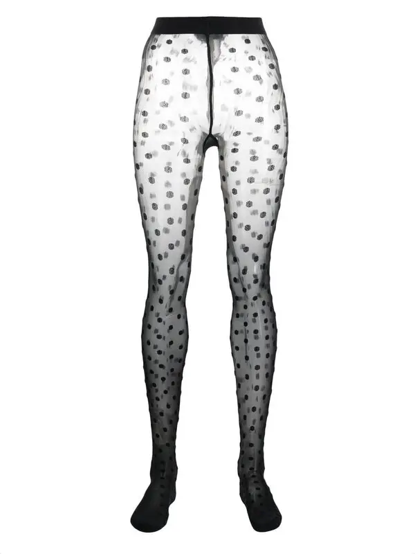 LANVIN Polka Dot Tights - Black
