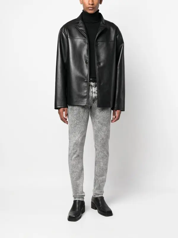 DIESEL® Marble-pattern Skinny Jeans - Grey