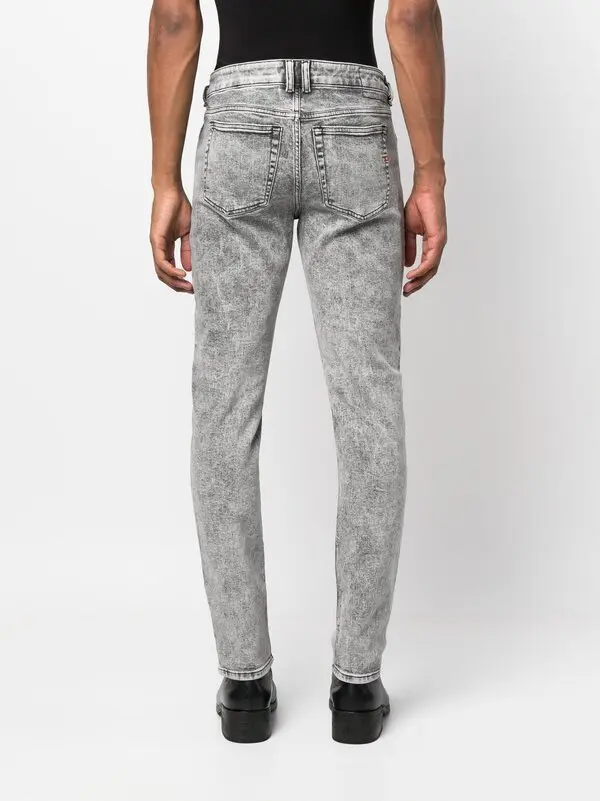 DIESEL® Marble-pattern Skinny Jeans - Grey